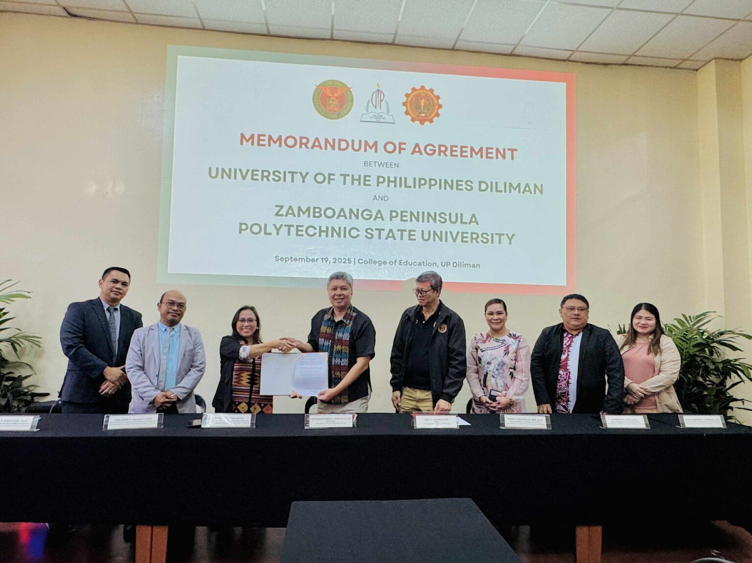 ZPPSU inks academic partnership with UP Diliman | Zamboanga Peninsula ...